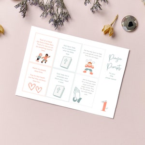 Prayer Prompt Cards, Prayer Prompts for Kids, Sunday School Prayers ...