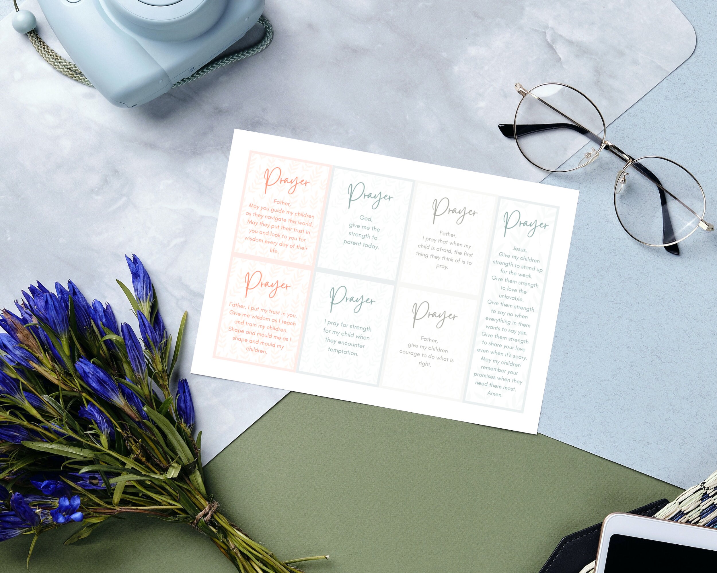 Prayer Prompt Cards, Prayer Prompts for Kids, Sunday School Prayers ...