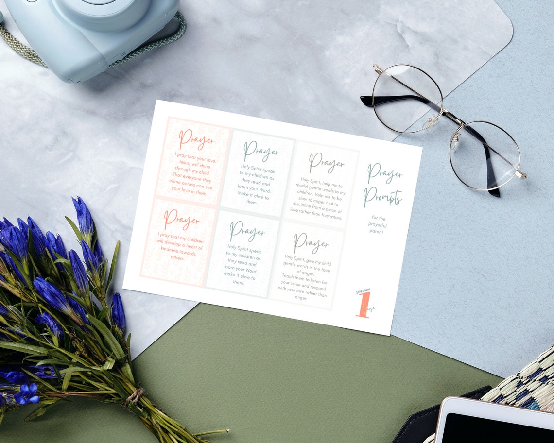 Prayer Prompt Cards, Prayer Prompts for Kids, Sunday School Prayers ...