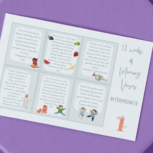 Memory Verse Cards Printable, Kids Scripture Cards, Bible Verse Notes ...