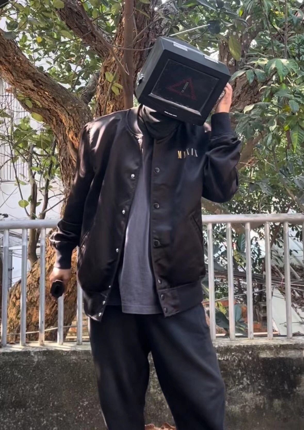 Customized Old-Fashioned TV Monitor Monitoring Transformation TV Head Cosplay Headgear Props ...