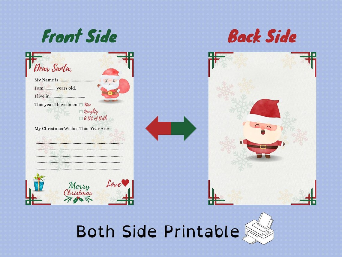 Letter to Santa Santa Letter Santa Claus Letter Santa Cam - Etsy