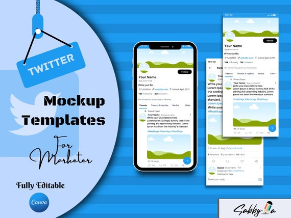 Twitter Page Template For Students