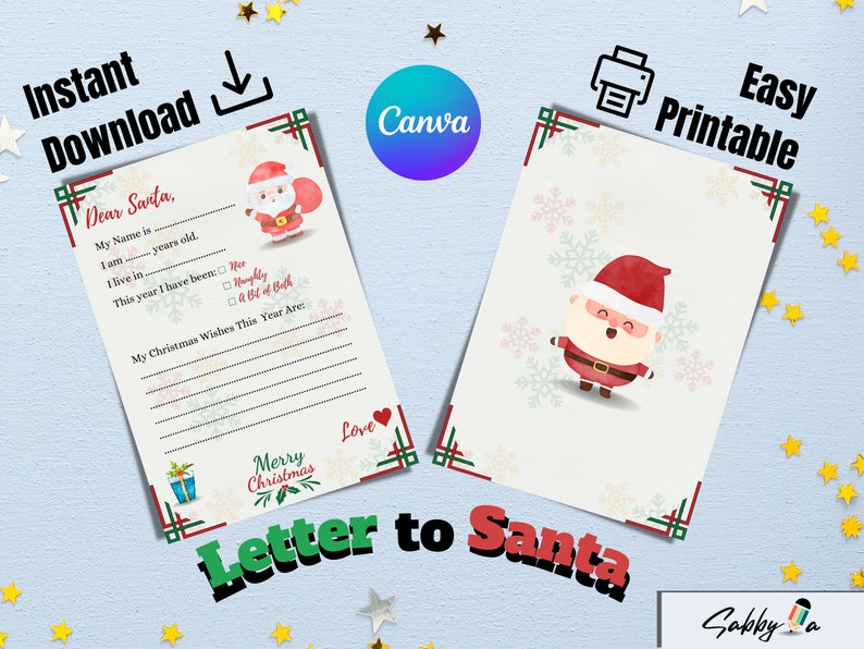 Letter to Santa Santa Letter Santa Claus Letter Santa Cam - Etsy