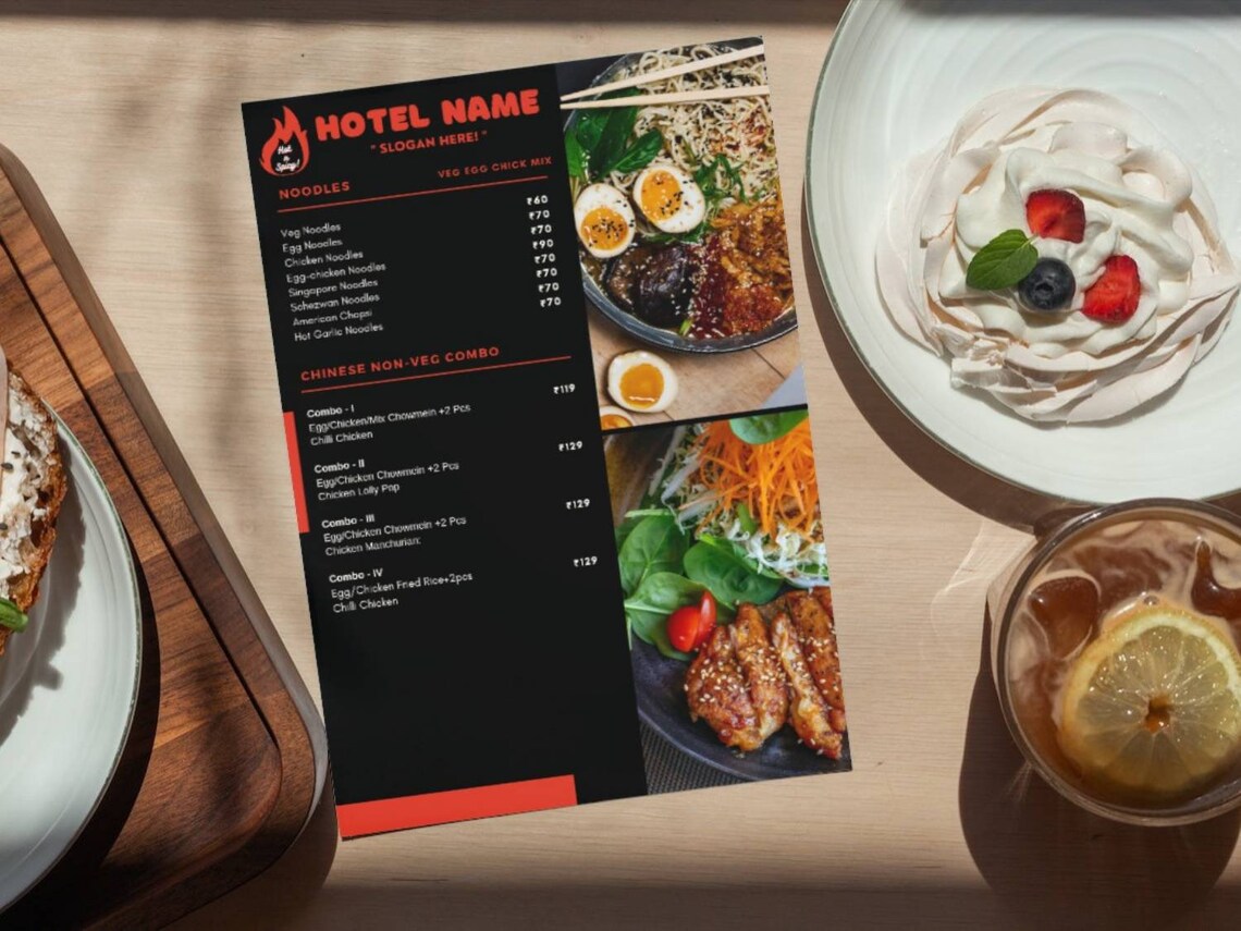 Restaurant Menu Pub Menu Canva Template Digital Download Menu, Simple ...