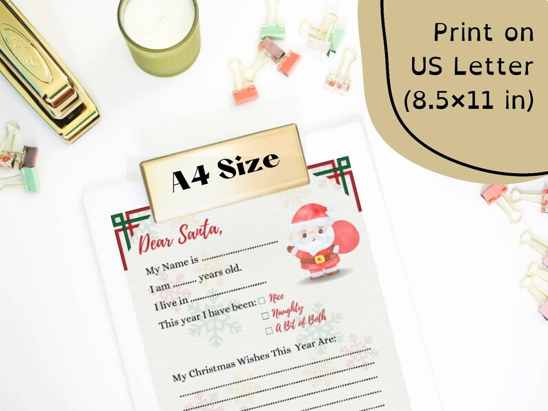 Letter to Santa Santa Letter Santa Claus Letter Santa Cam - Etsy