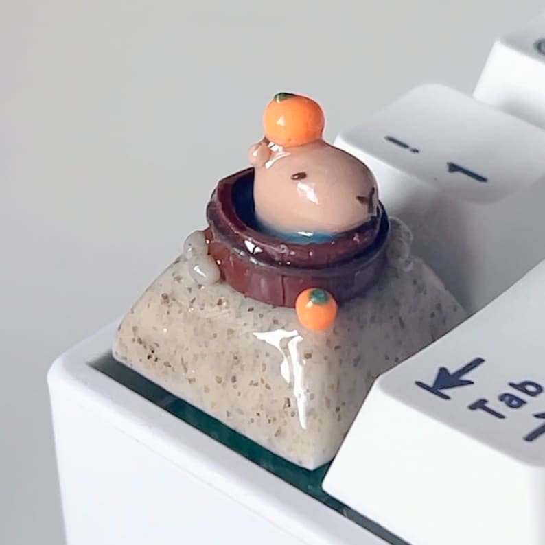 Capybara Artisan Keycap - Etsy
