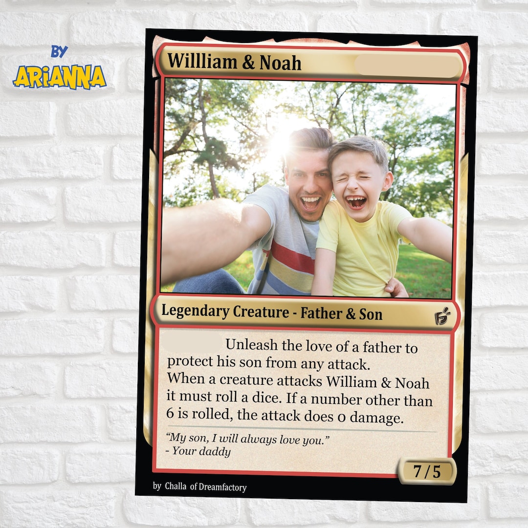 10x Custom MTG Card 2.5x3.5", Magic the Gathering Art, Gifts, Birthday ...