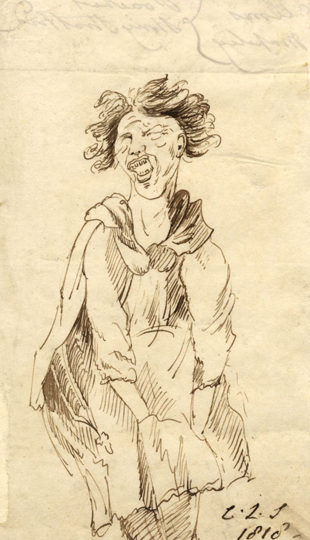 Portrait of Anguish Pen & Ink Drawing 1818 C. Loraine-smith Original - Etsy