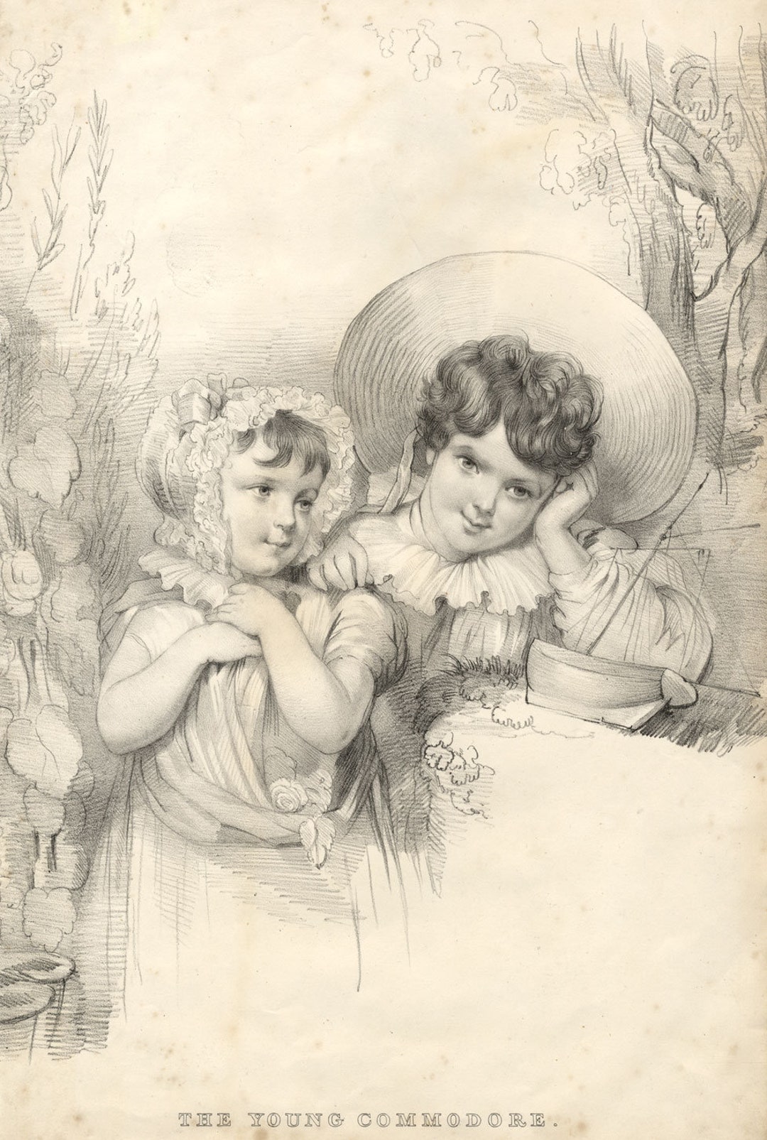 The Young Commodore – Original Early 19th-century Lithograph Print - Etsy