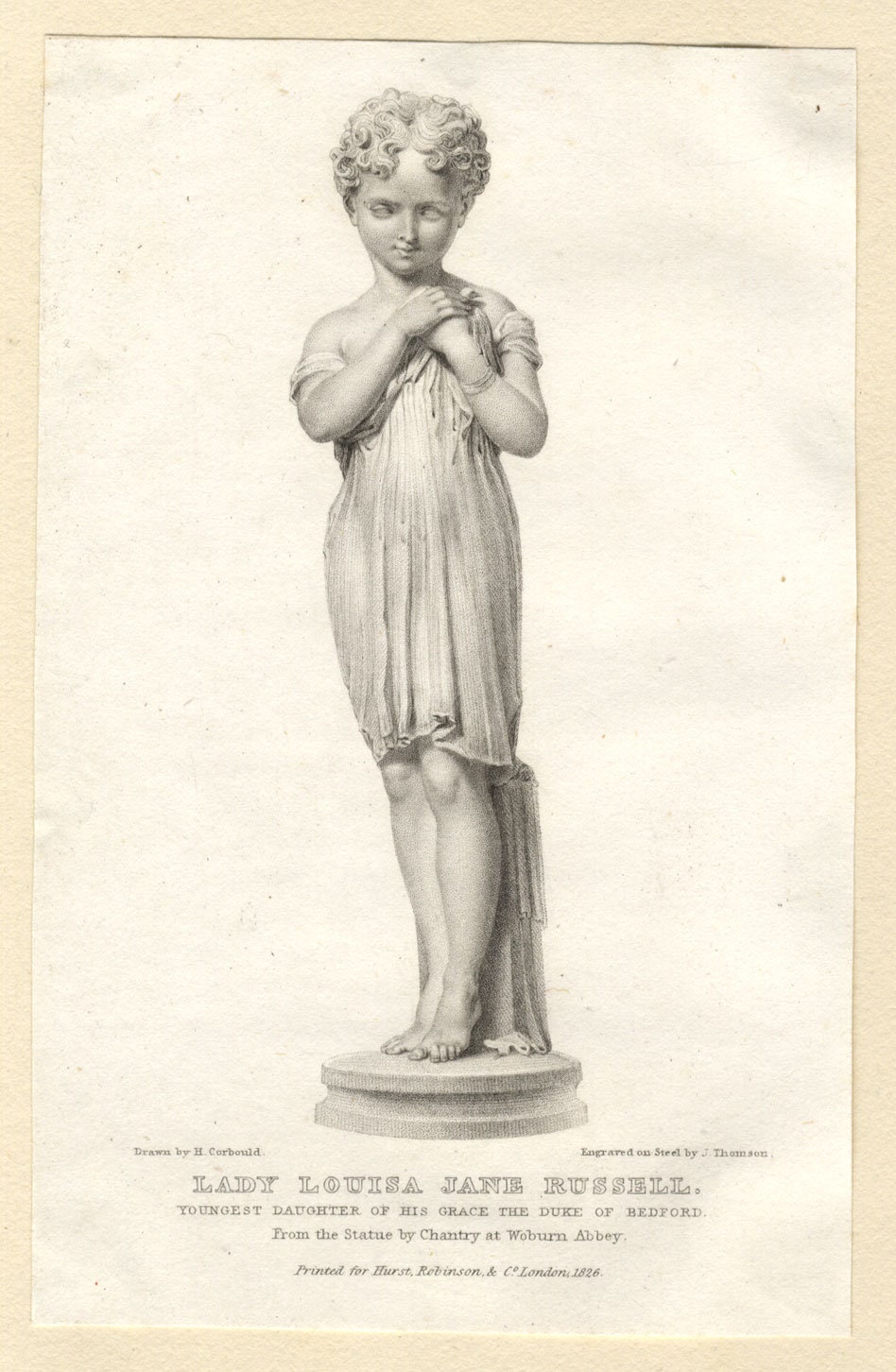 J. Thomson Lady Louisa Jane Russell Sculpture as a Young - Etsy