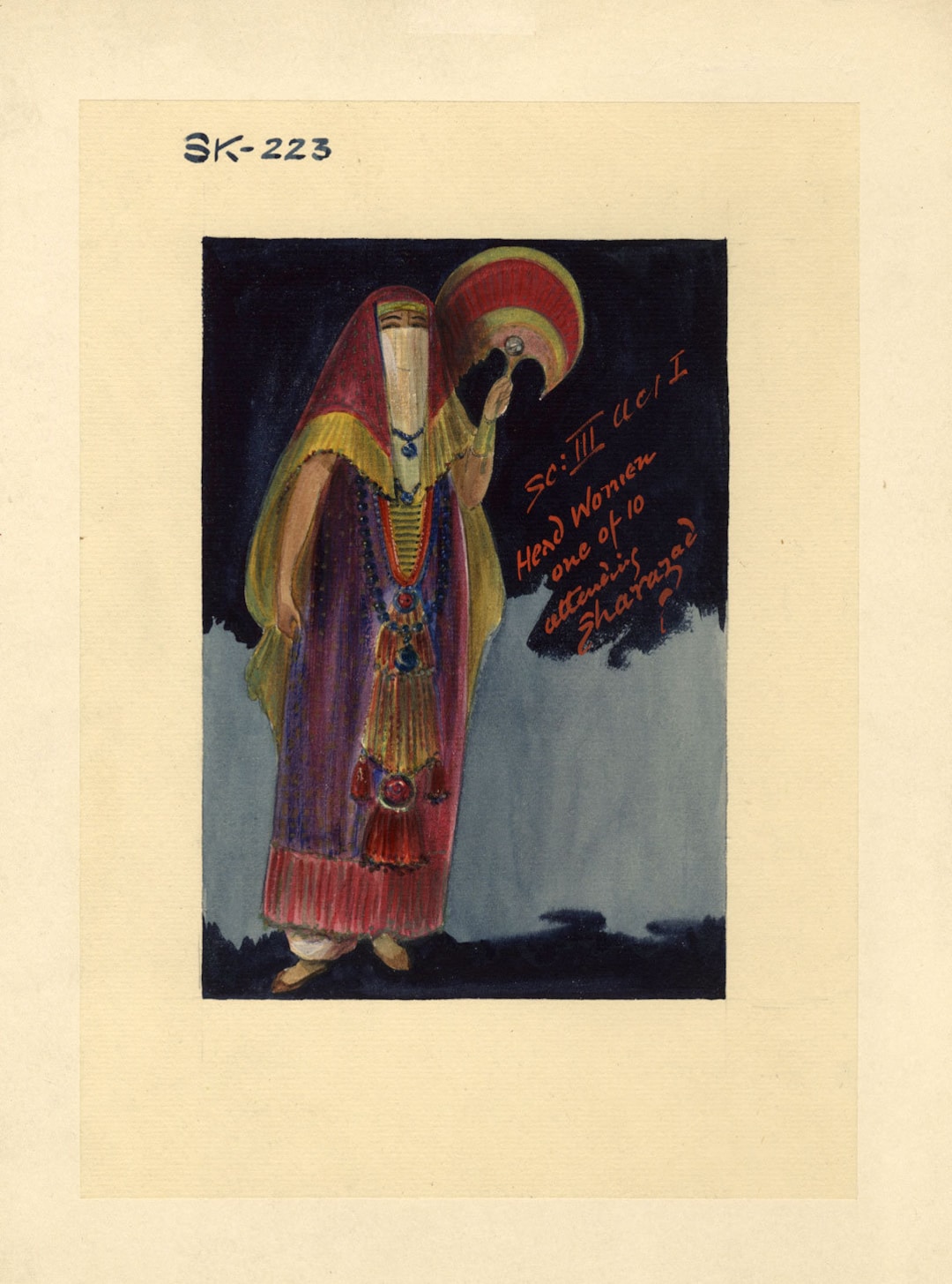 Percy Anderson Original Costume Design for 'cairo' - Etsy