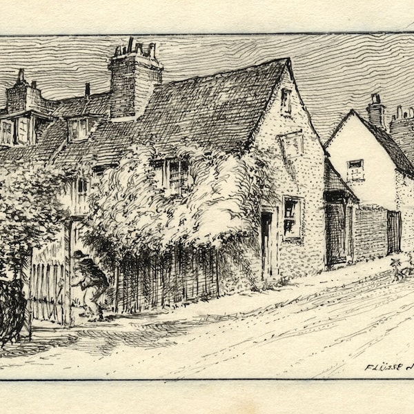 Pen and Ink Drawings Street Scene - Etsy