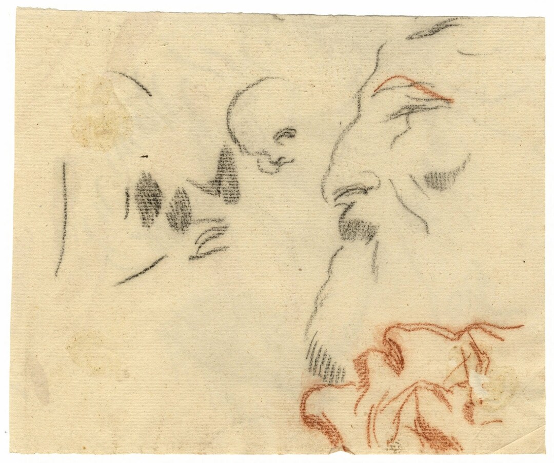 William Lock the Younger Portrait Studies of Man in Profile - Etsy