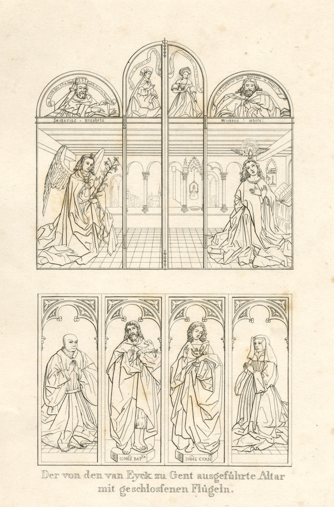 The Ghent Altarpiece After Jan and Hubert Van Eyck Mid-19th-century ...