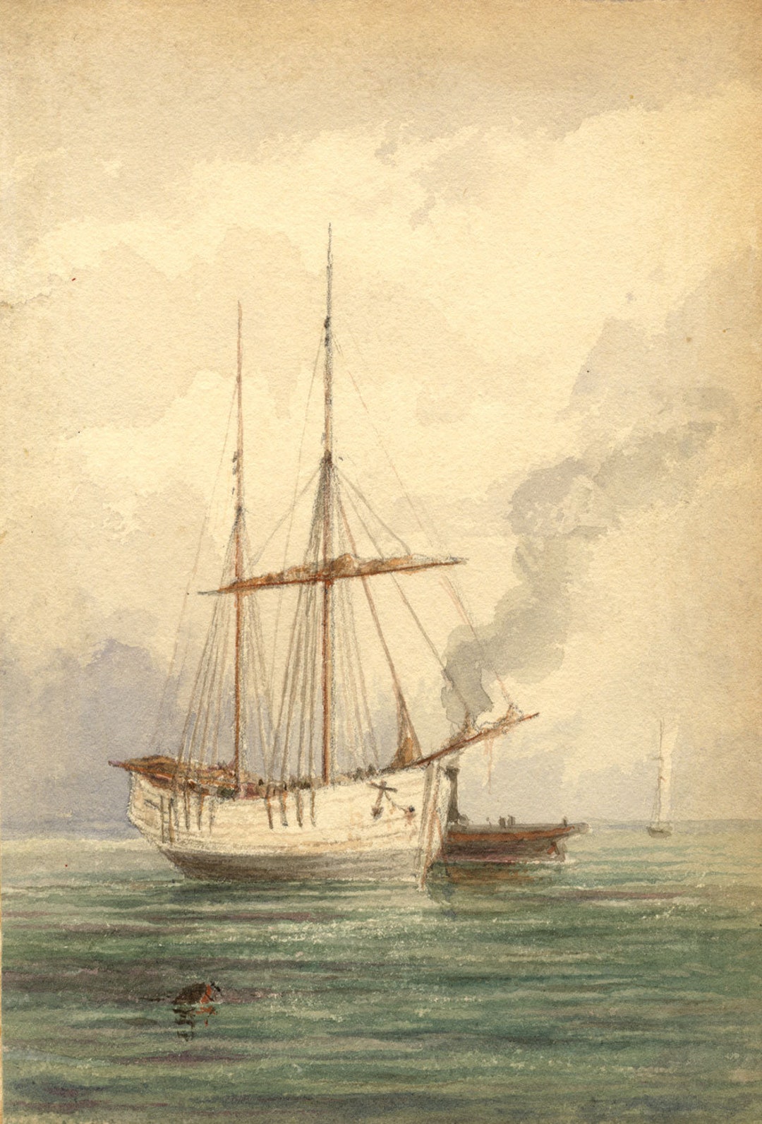 Frank Rutley, Stavanger Boat Relic, Teignmouth, Devon –1890 Watercolour ...