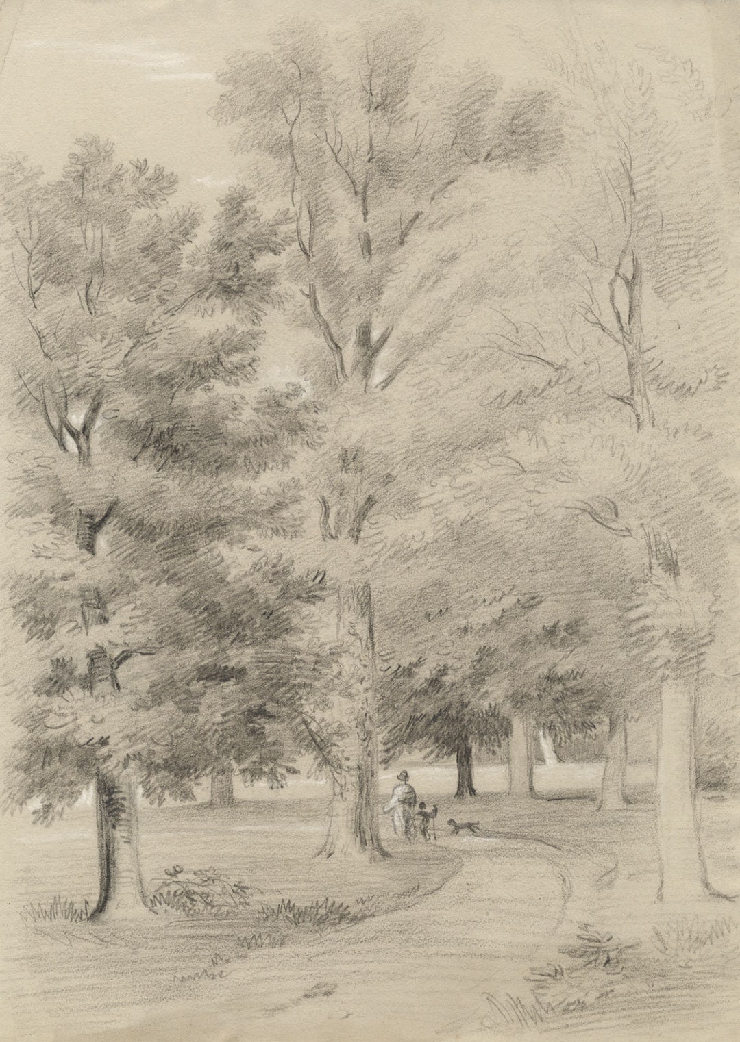 Alexander Monro, the Entrance to the House at Albury, Surrey –1836 ...
