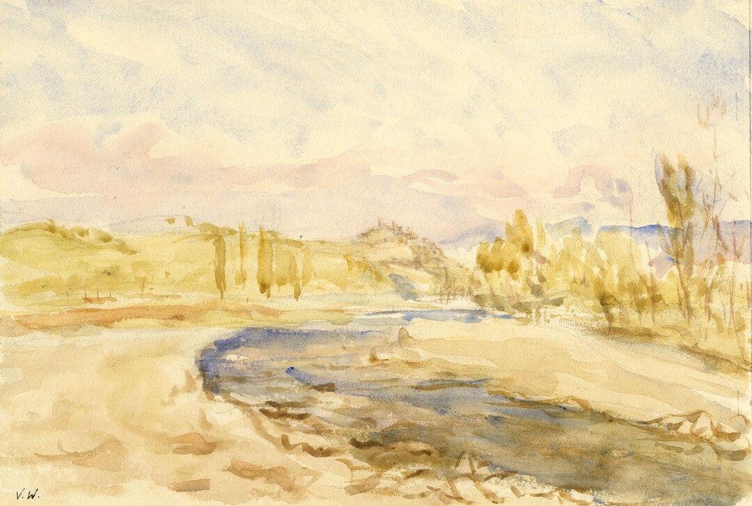 Vernon Wethered NEAC, Romena From Borgo Alla Collina - Early C20th ...