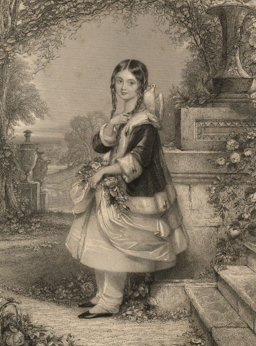 W.H. Egleton After J.hayter Engraving Print 1849 the Heiress Original ...