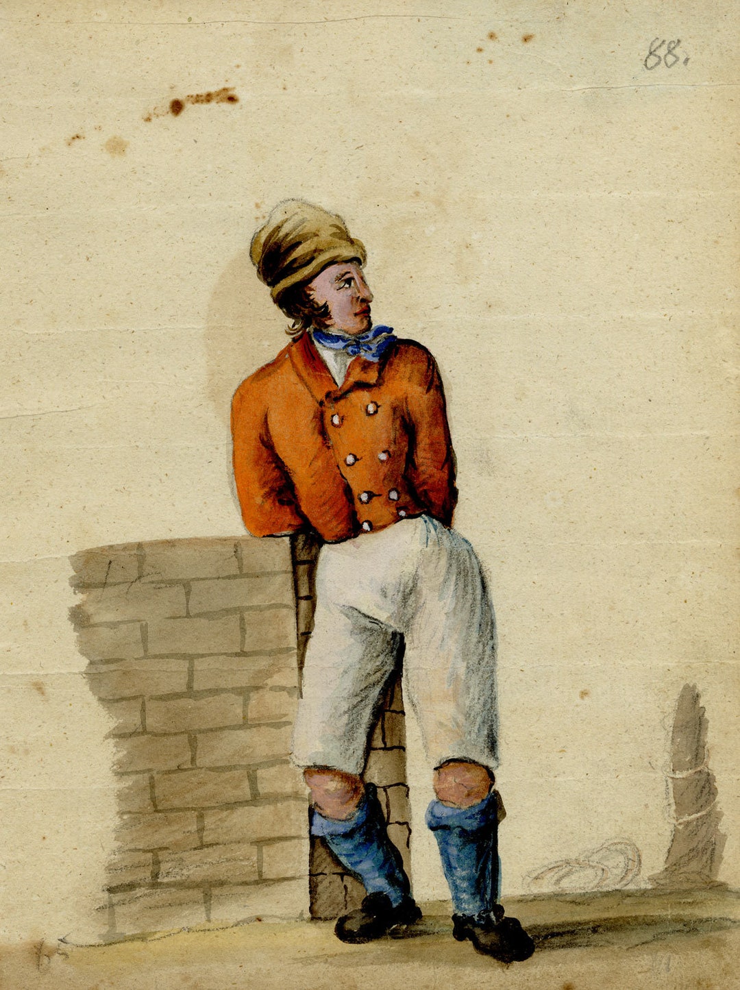 Leopold Billek Man in Moravian Dress Original C.1820 - Etsy