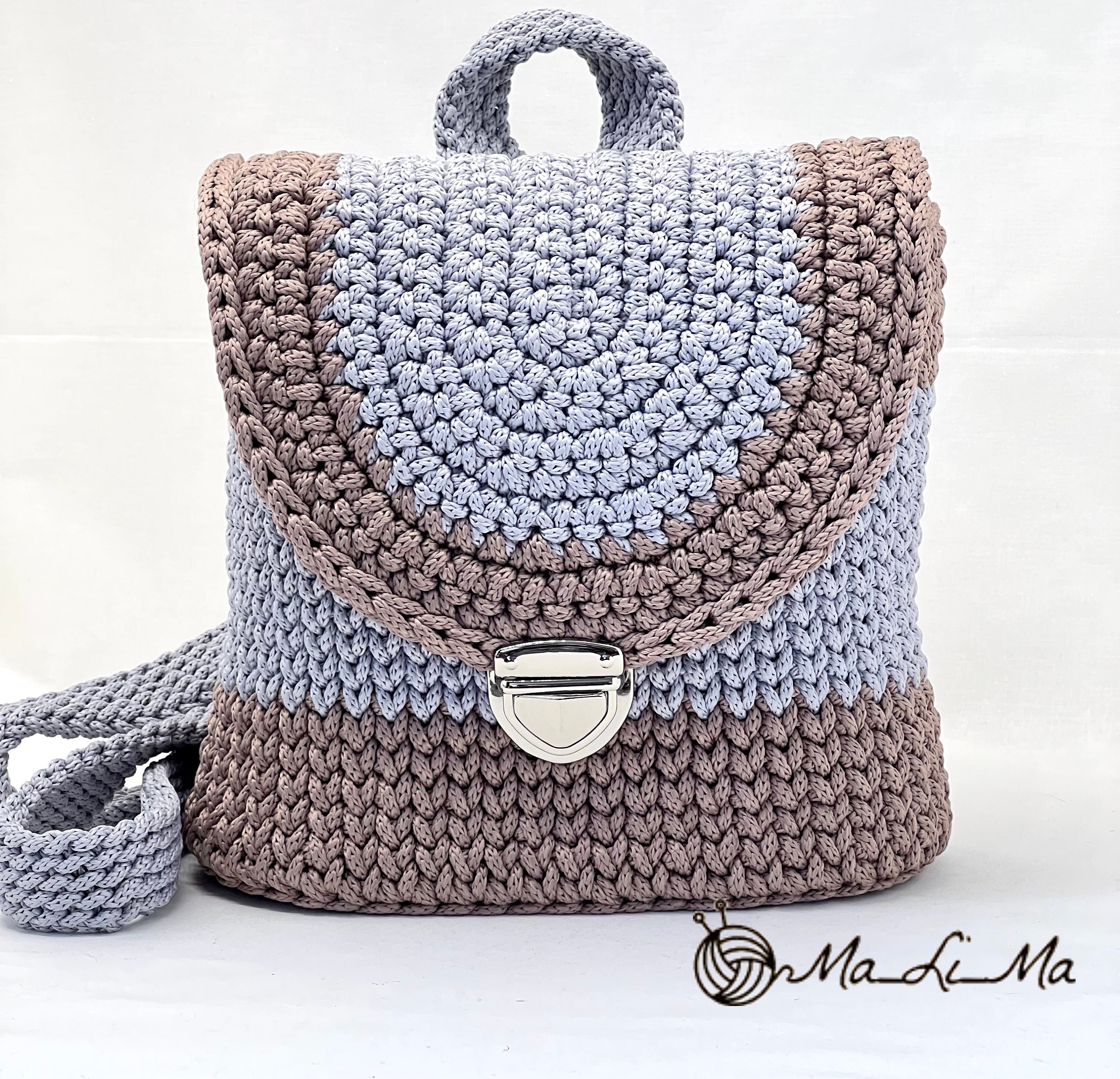 Mini Backpack Purse Crochet Backpack MADE TO ORDER - Etsy