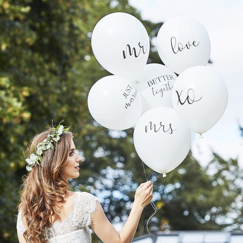 Just Married Balloons - Etsy