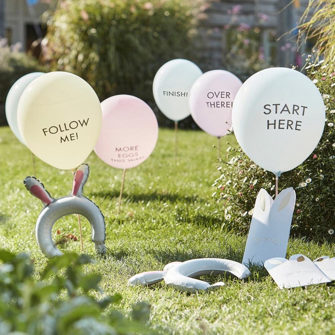 Easter Egg Hunt Kit, Easter Balloons, Easter Egg Hunt Bag, Kids Easter ...
