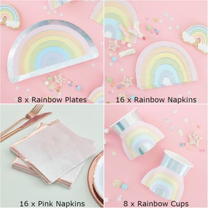 Pastel Rainbow Party Decorations, Pastel Birthday Banner, Pastel ...