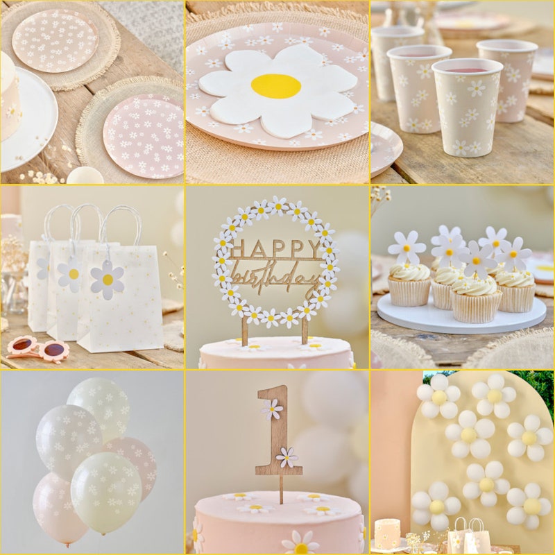 Daisy Party Decorations - Etsy