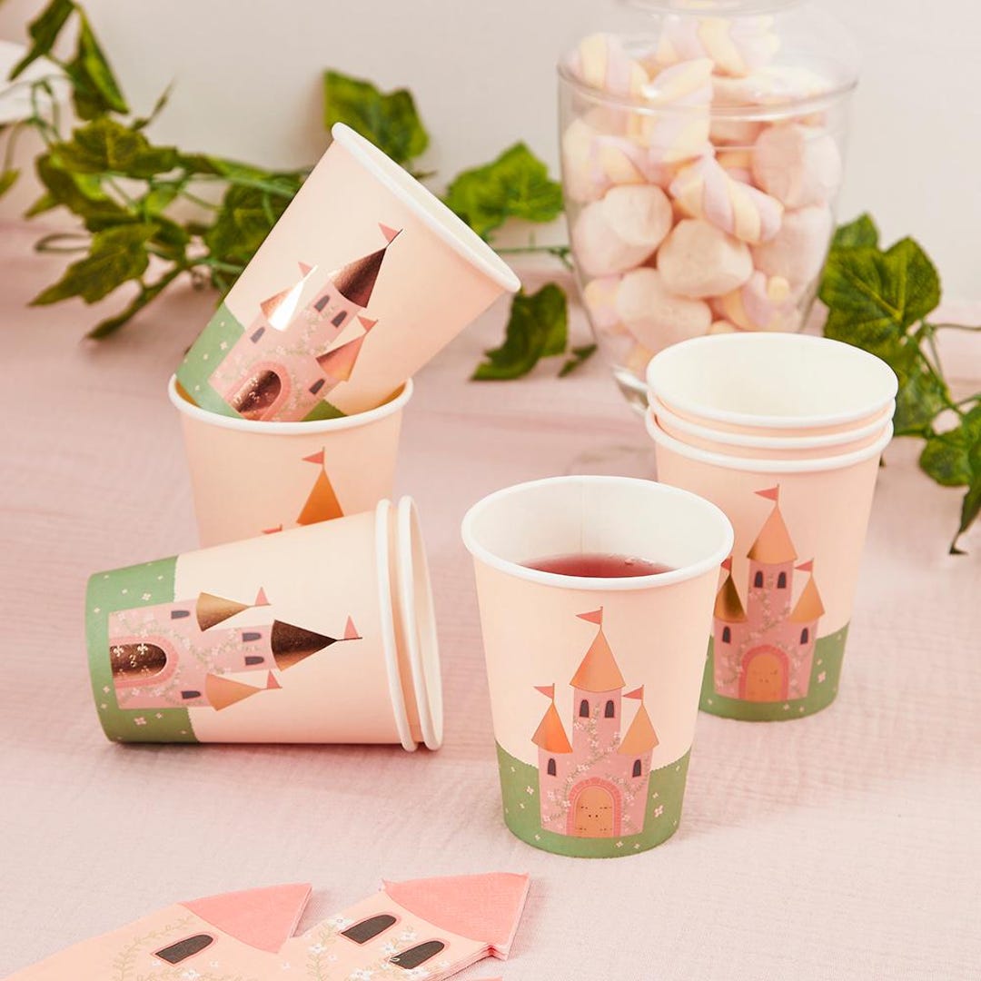 8 Princess Party Cups, Princess Party Decorations, Princess Birthday ...