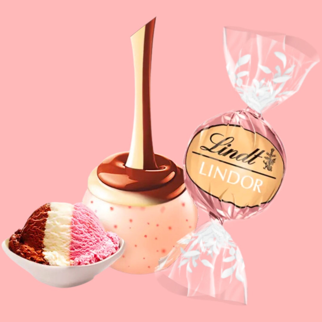 Lindt Strawberry & Vanilla White Chocolate, Lindt Chocolate Gifts ...