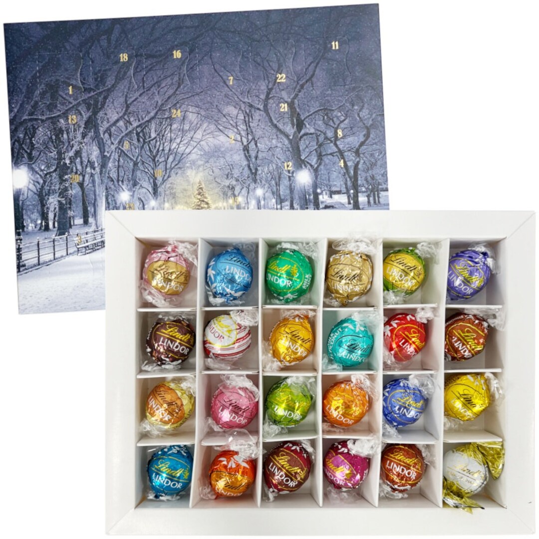Lindt Christmas Advent Calendar Box 24 Assorted Truffles, Lindt ...