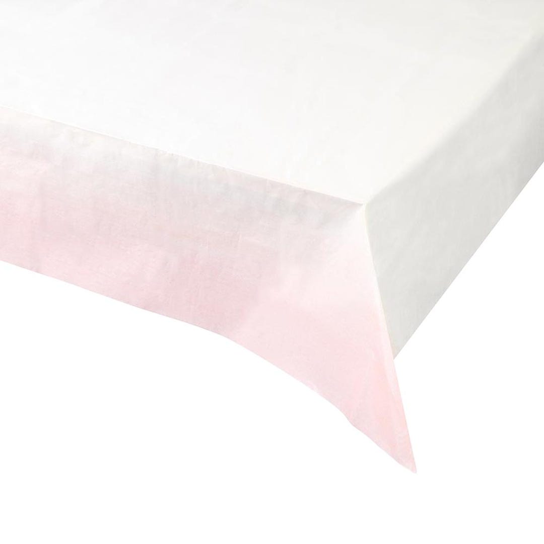 Pink Table Cover, Paper Table Cover Cloth, Girls Birthday Party Table ...