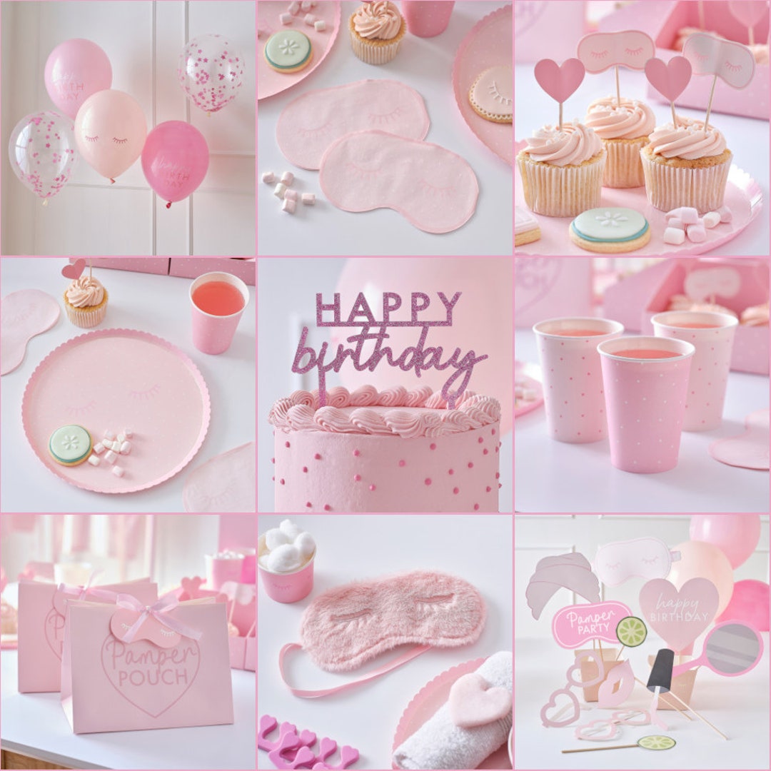 Girls Birthday Party Decorations, Pamper Party Bags, Birthday Cake ...