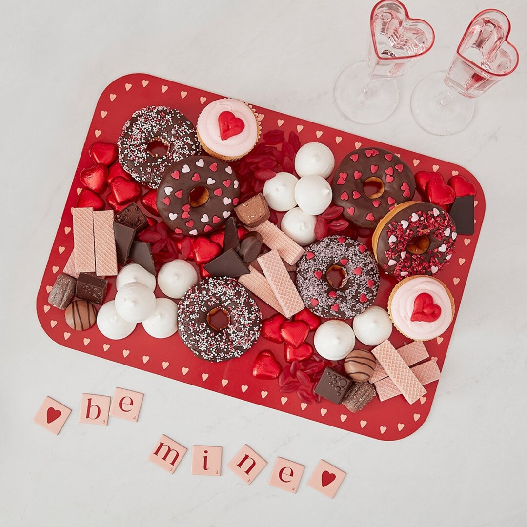 Heart Grazing Board With Letters, Valentines Day Decorations, Valentine ...