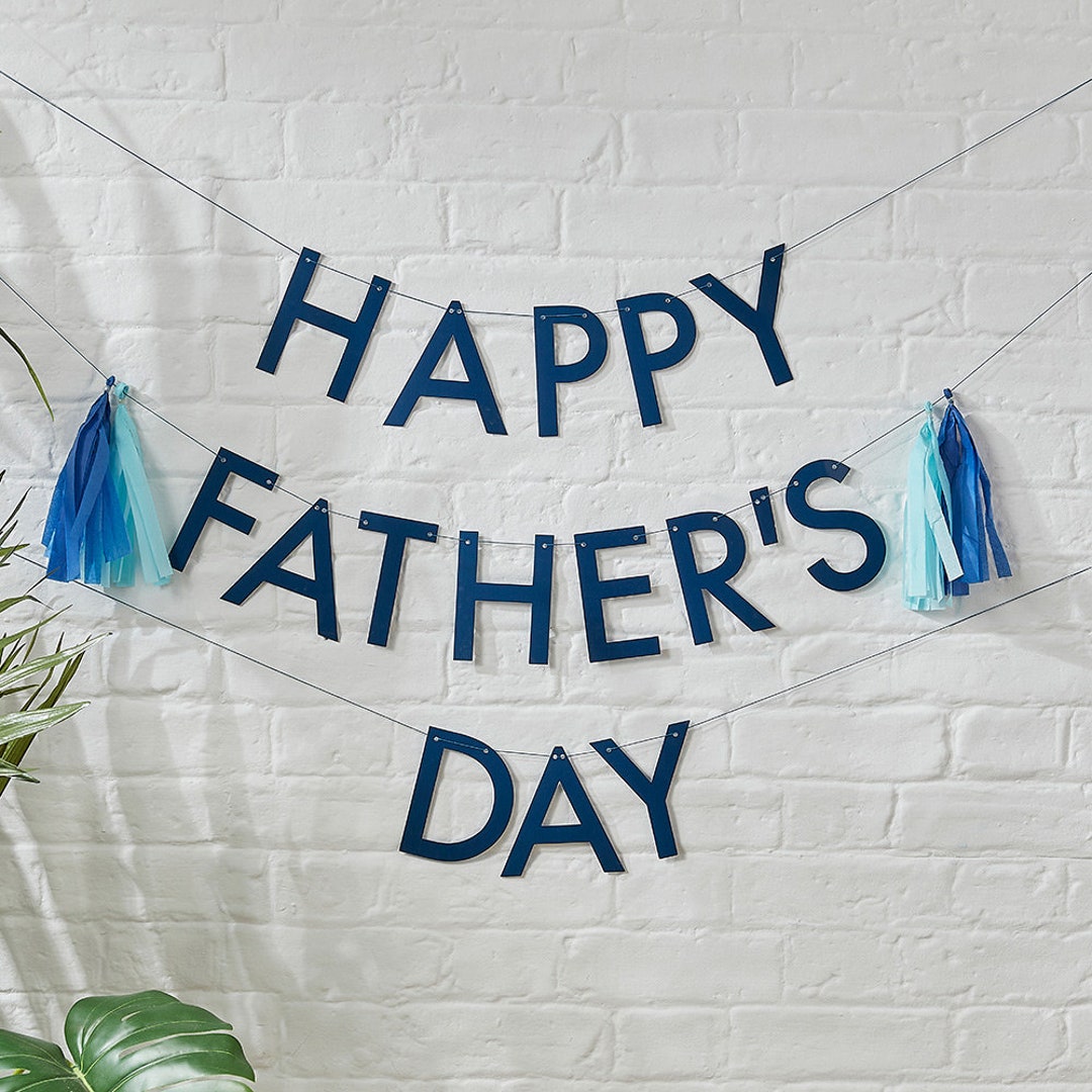 Happy Fathers Day Bunting, Happy Fathers Day Banner, Fathers Day ...