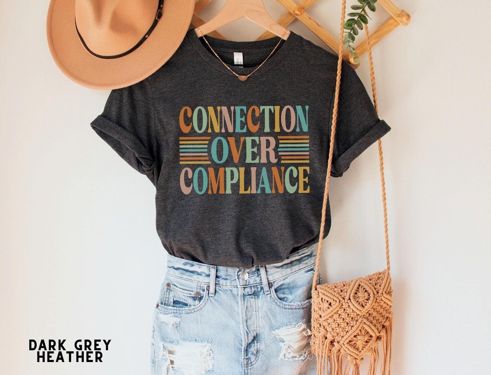 Connection Over Compliance Shirt, Special Education Teacher Shirt ...