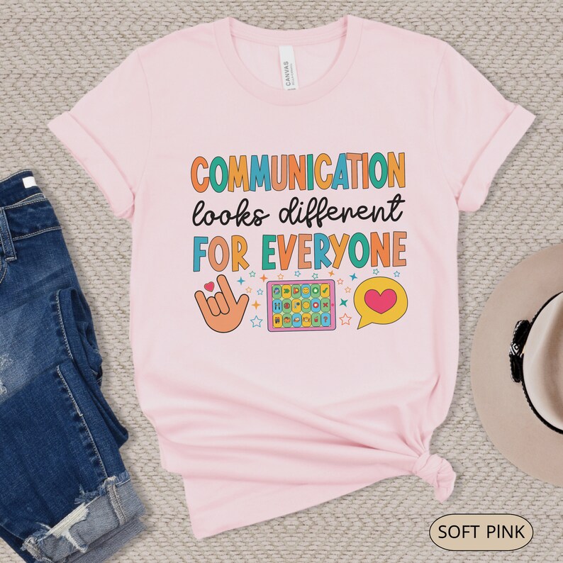 Communication Looks Different for Everyone Shirt, SLP Shirt,speech ...
