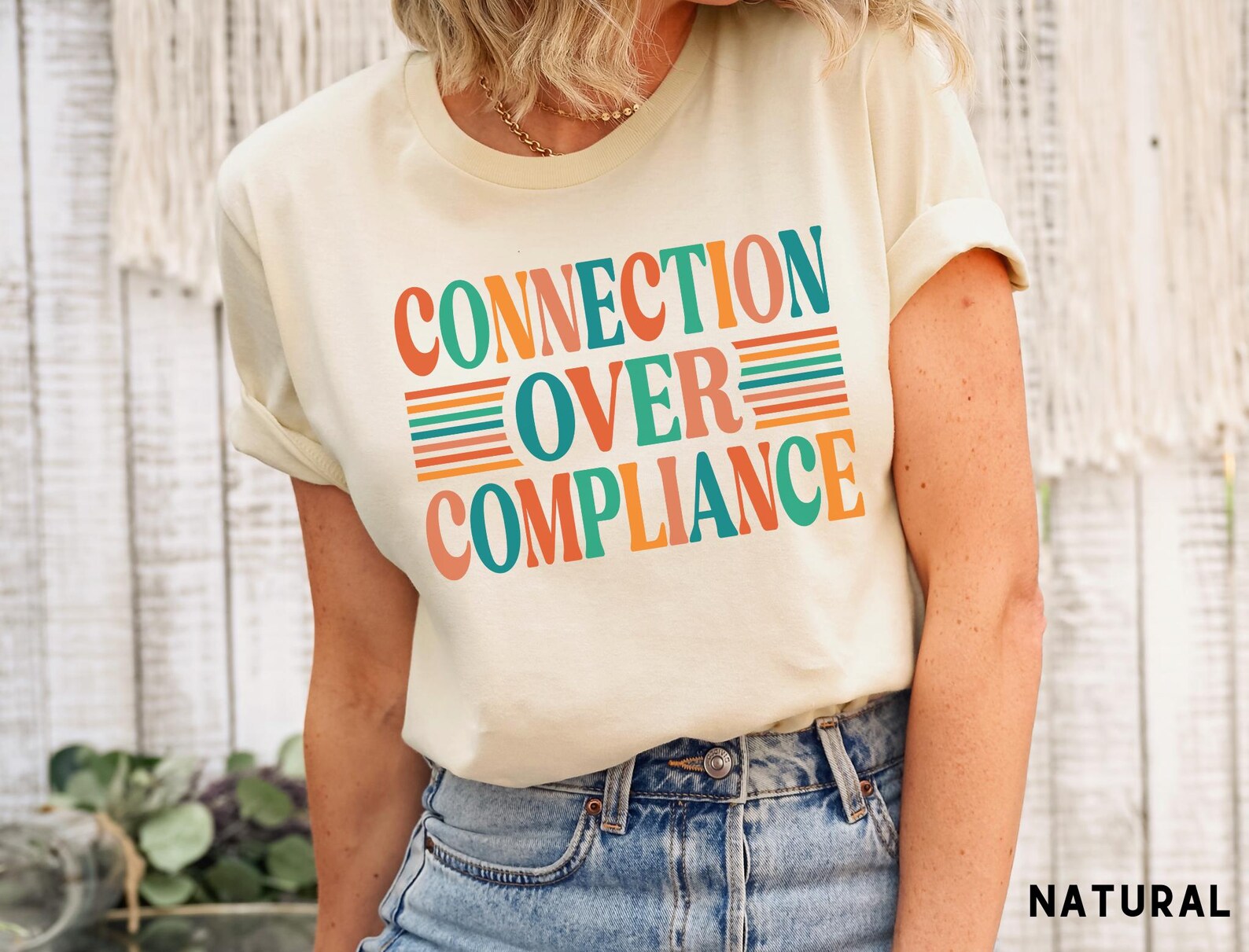 Connection Over Compliance Shirt, Special Education Teacher Shirt ...