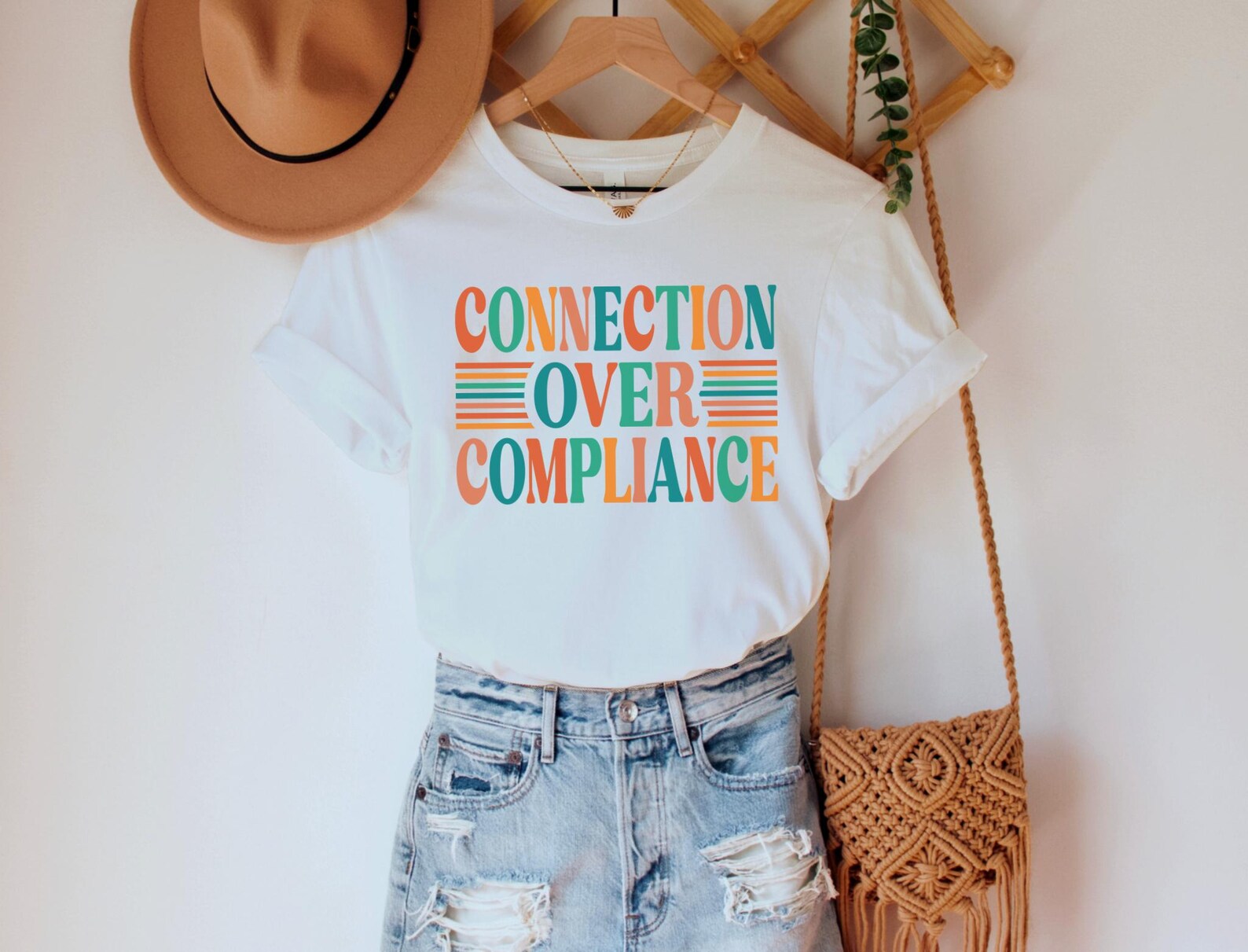 Connection Over Compliance Shirt, Special Education Teacher Shirt ...