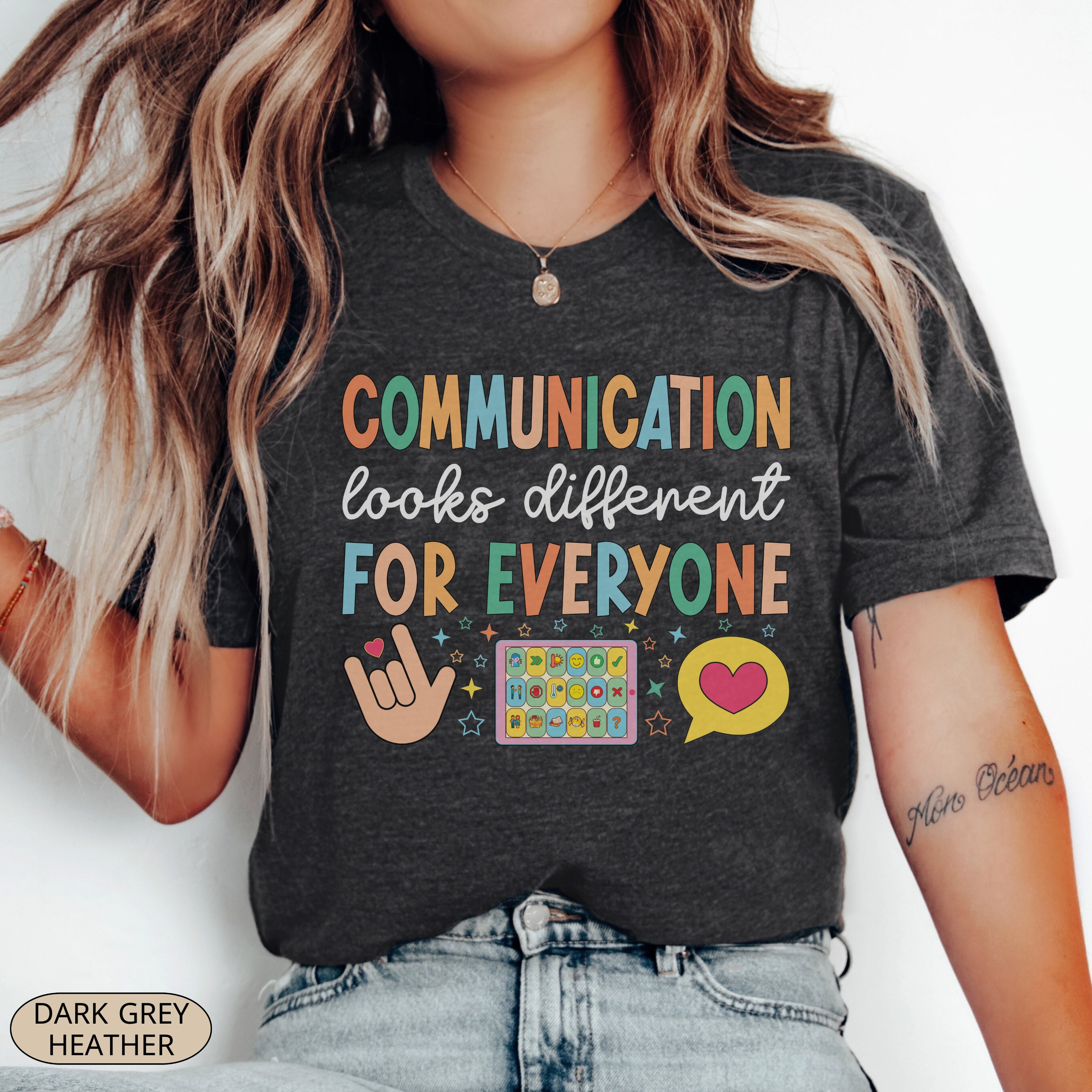 Communication Looks Different for Everyone Shirt, SLP Shirt,speech ...