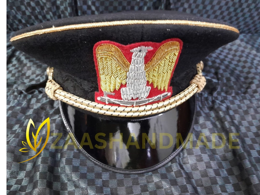 WW2 ITALIAN Officer Visor Military Hat Cap Reproduction New Condition ...