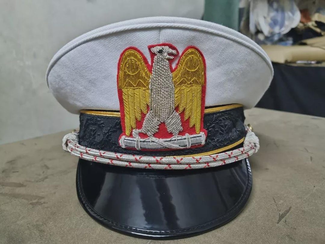 WW2 WWII ITALIAN Fascist Officer Visor / Hat / CAP Reproduction Free ...