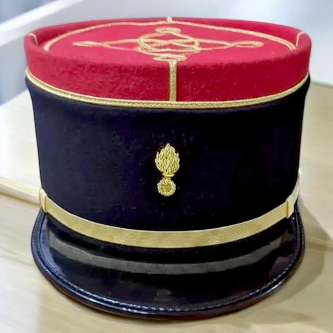 WW2 French Military Kepi, France Army Embroidery Cap, Officer Peak ...