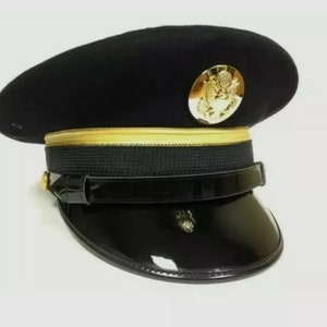 U.S. Army Fur Felt Enlisted Dress Blue Service Cap All Sizes NEW ...