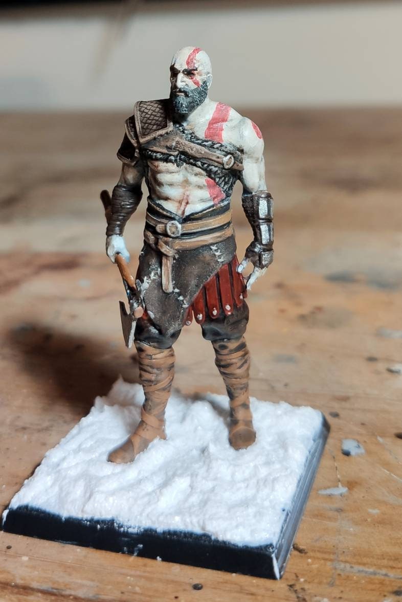 Kratos Figure 7cm 3D Printed. God of War Video Game Gift - Etsy