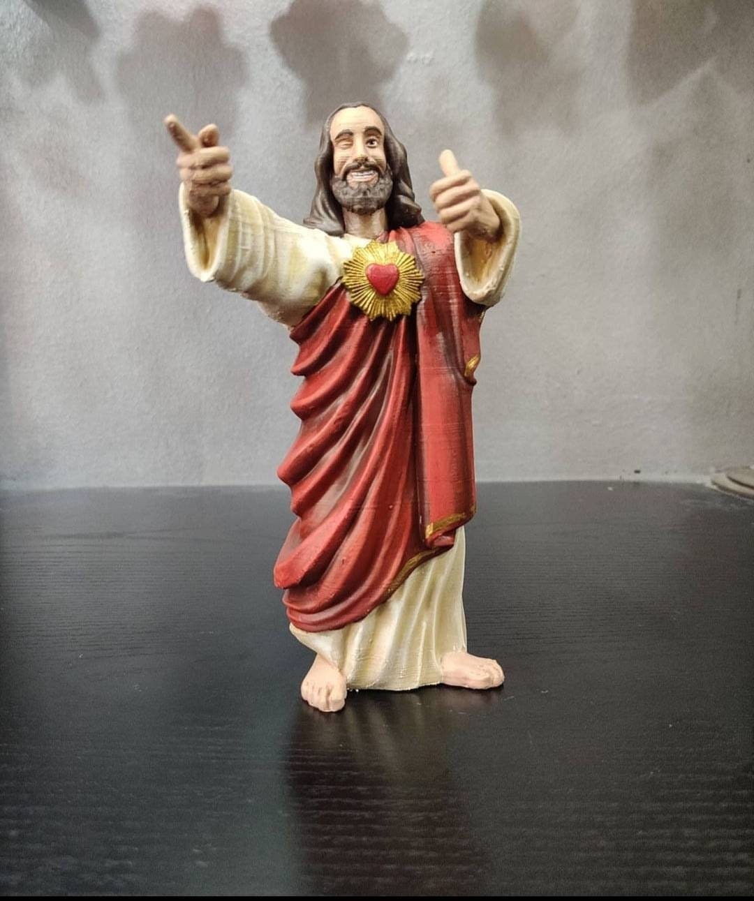 Figurine imprimée en 3D Buddy Christ Dogma/ geai et Bob muet/ cadeau film - Etsy France