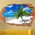 Tropical Beach Wall Sticker Decal Mural Poster Room Office Nursery ...