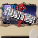 Superhero Spiderman Personalised Name Wall Sticker Decal Mural Poster ...