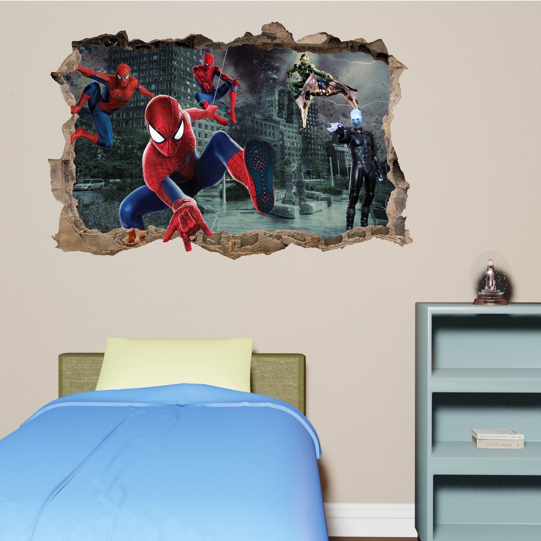 Superheroes Avengers Characters Spiderman Wall Sticker Decal Mural ...